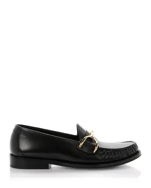 Alexander McQueen Leather Wishbone Loafers