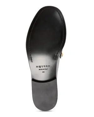 Alexander McQueen Leather Wishbone Loafers