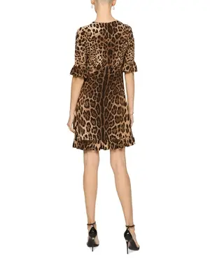 Dolce & Gabbana Print Cady Mini Dress