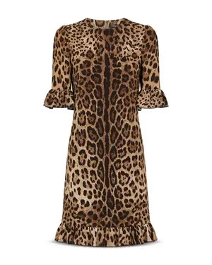 Dolce & Gabbana Print Cady Mini Dress