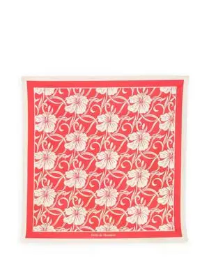 Drole De Monsieur Floral-print Square Scarf