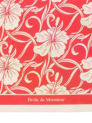 Drole De Monsieur Floral-print Square Scarf