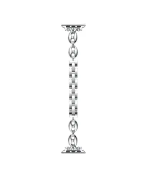 POSH TECH Poppy Stainless Steel Link Band For Apple Watch - Silver