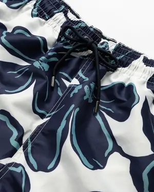 Rodd & Gunn Floral Print Swim Shorts - Blue