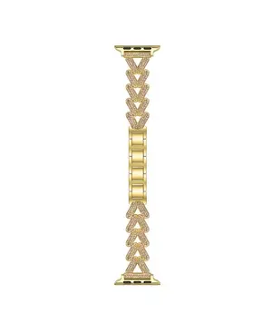 POSH TECH Valentina Metal Rhinestone Band For Apple Watch - Gold