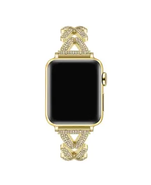 POSH TECH Valentina Metal Rhinestone Band For Apple Watch - Gold