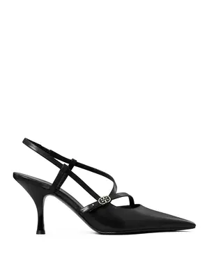 Tory Burch Double T Buckle Strap Pumps