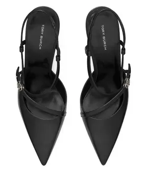 Tory Burch Double T Buckle Strap Pumps