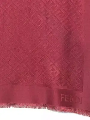 Fendi Ff Motif Jacquard Scarf