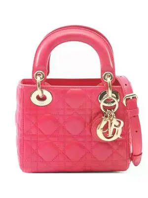 Dior Mini Lady Tote Bag - Pink