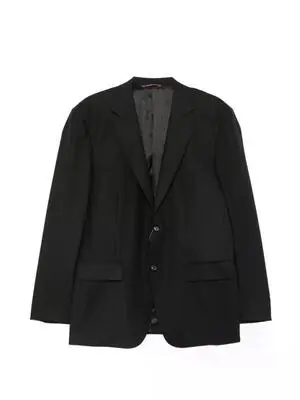 Canali Single-breasted Notched-lapels Blazer - Black