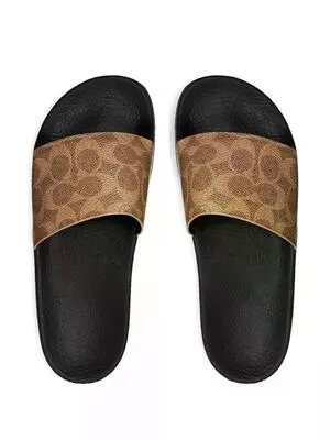 COACH Signature Monogram Slides