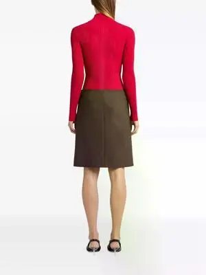 COURREGES Rib-knit Slash-detail Sweater