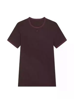 COURREGES Signature Contrast T-shirt - Red