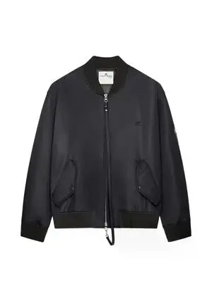 COURREGES Logo-patch Bomber Jacket - Black