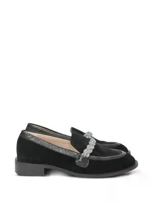 STUART WEITZMAN Chain-link Embellished Loafers