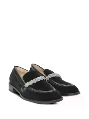 STUART WEITZMAN Chain-link Embellished Loafers