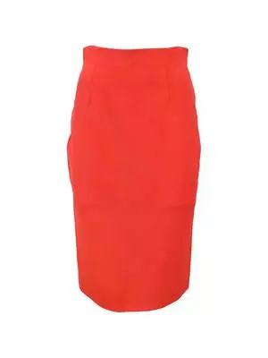 Alexander McQueen Wool Dart Detail Skirt