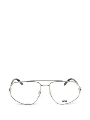 Mcm Geometric-frame Eyeglasses - Silver