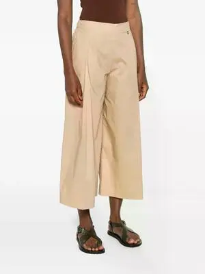 CARLA G. Pugi Wide-leg Cropped Trousers