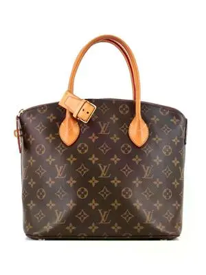 LOUIS VUITTON Monogram Canvas Lockit Pm Satchel - Brown