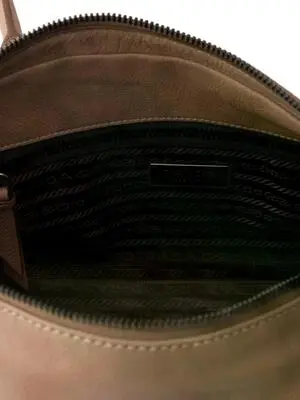 Prada Bonnie Medium Antiqued Leather Tote Bag