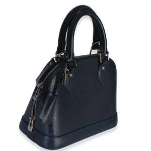 LOUIS VUITTON Navy Epi Alma Bb Shoulder Bag - Blue