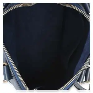 LOUIS VUITTON Navy Epi Alma Bb Shoulder Bag - Blue
