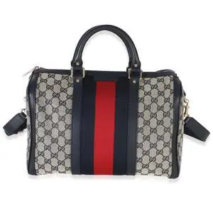 Gucci Gg Supreme Monogram Ophidia Canvas Boston Bag