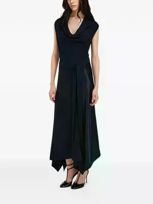 FERRAGAMO Asymmetric Draped Dress