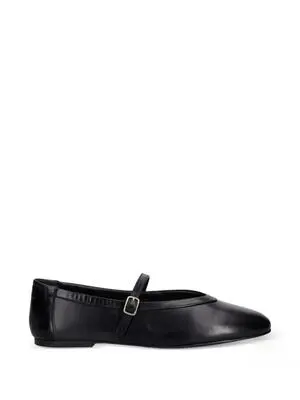 Gant Leather Buckle Ballet Flats - Black