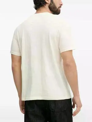 Gant Slub-texture Logo-embroidered T-shirt
