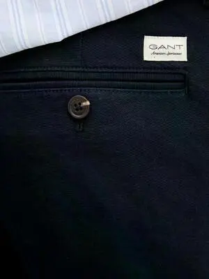 Gant Pleated Straight-leg Trousers