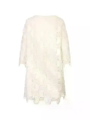 MEIMEIJ Lace Mini Dress - Neutrals