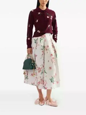 Erdem Floral Knit Polo Shirt