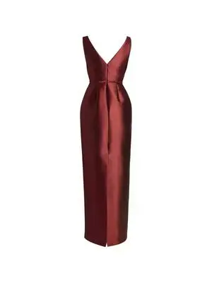 Erdem Embroidered Mikado Gown