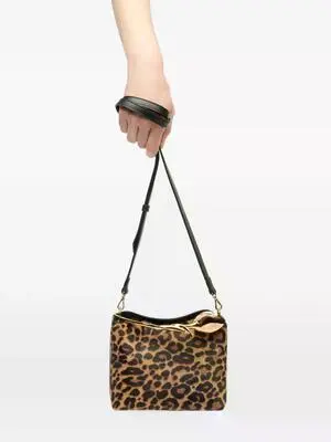 Erdem Mini Bloom Leopard-print Tote Bag - Brown