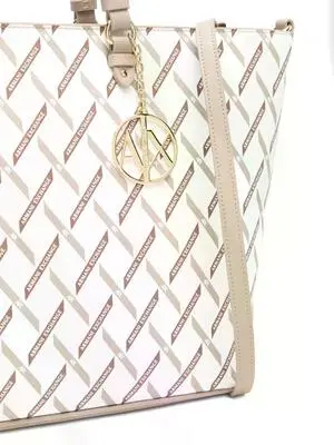 Armani Exchange Logo Print Tote Bag