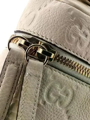 Gucci Gg Embossed Leather Small Shoulder Bag