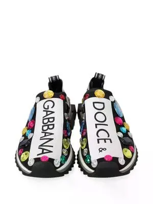 Dolce & Gabbana Portofino Crystal-embellished Sneakers