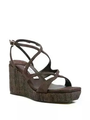 JIMMY CHOO Ayla Wedge-heel Sandals