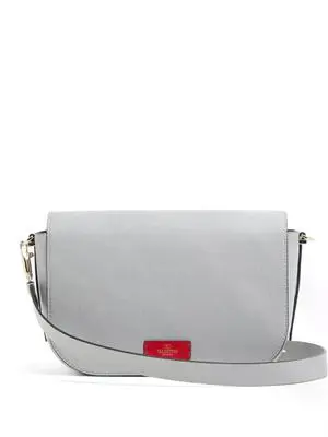 Valentino Garavani Vlogo Walk Nappa Shoulder Bag - Grey