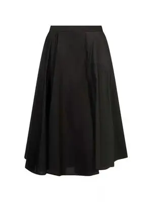 MEIMEIJ Pleated A-line Midi Skirt - Black