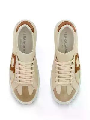FERRAGAMO Gancini Sneakers - Neutrals