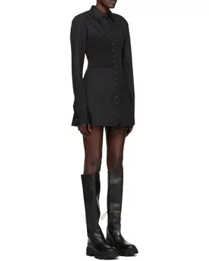 DION LEE Hook Mini Shirt Dress