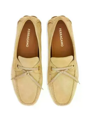 FERRAGAMO Laced Driver Loafers