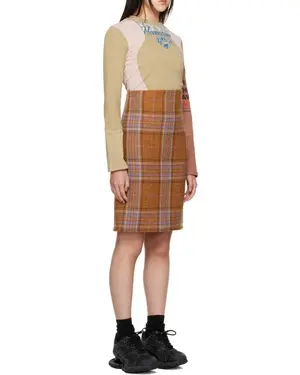 We11Done Checked Mini Dress