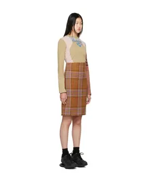 We11Done Checked Mini Dress