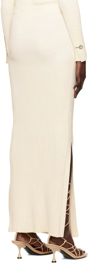 DION LEE Gradient Cropped Ribbed-knit Shirt