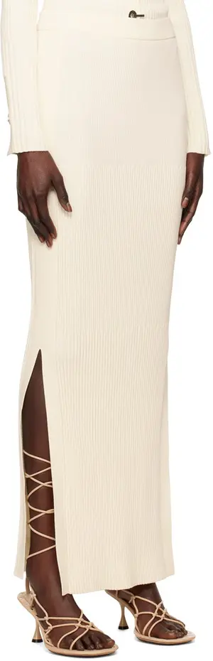 DION LEE Gradient Cropped Ribbed-knit Shirt